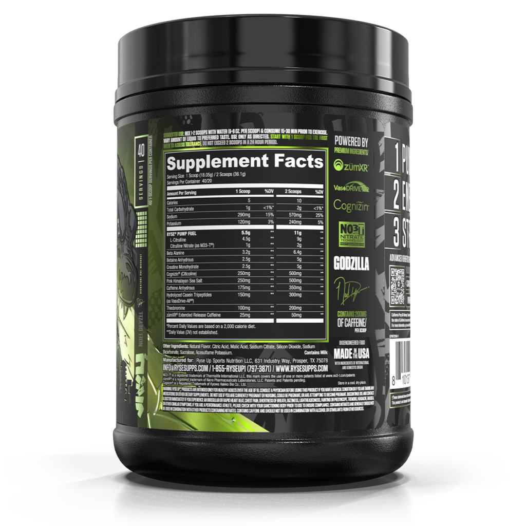 RYSE Godzilla Pre-Workout - Bodytech Supplements
