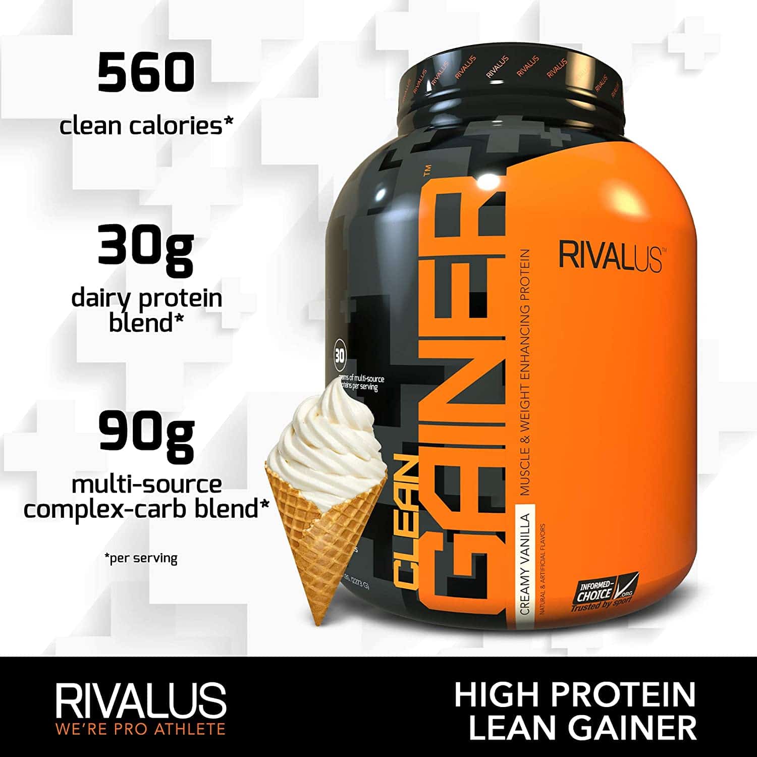 CLEAN GAINER BY RIVAL US - Bodytech Supplements